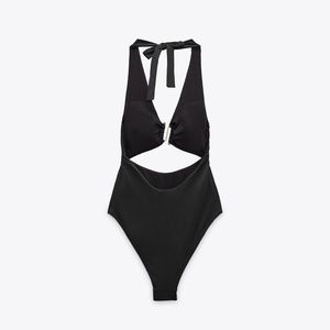 Zara | Swim | Zara Limited Edition Designer Halter Swimsuit | Poshmark